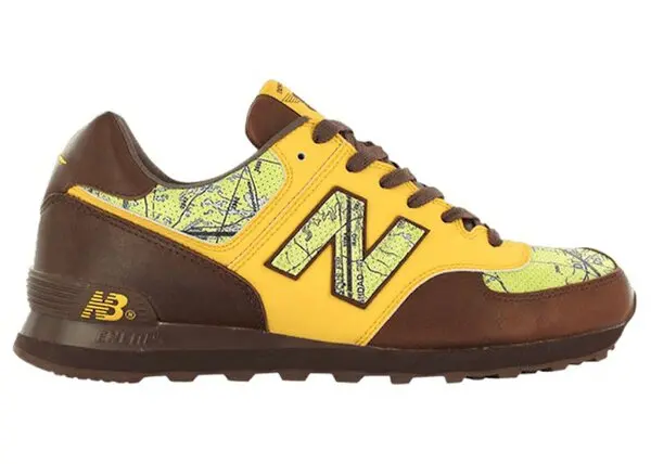 NEW BALANCE 574 Transportation Pack Sneakers - Brown/yellow/yellow Green