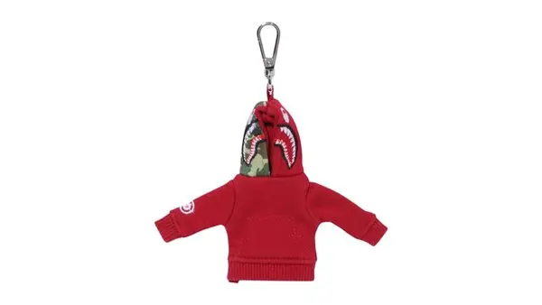 BAPE 1st Shark Keychain - Red
