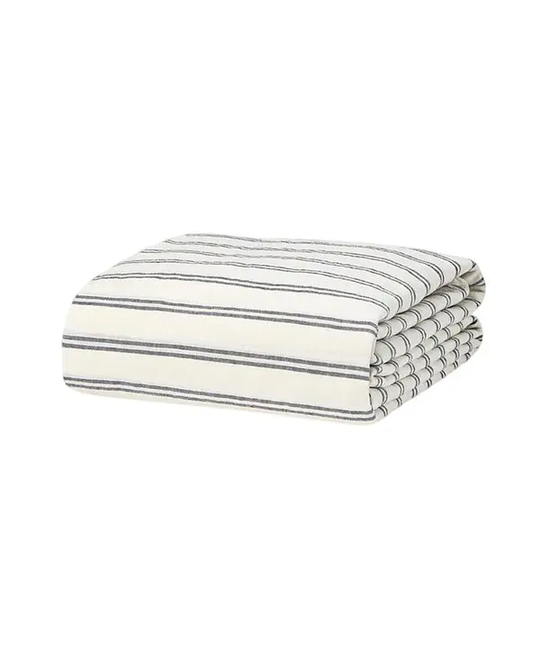 PIGLET IN BED Kemptown Stripe Linen Blend Duvet Cover