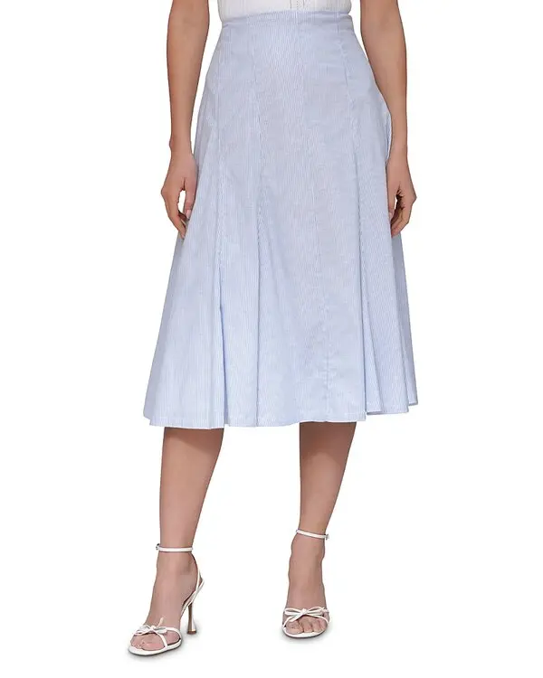 Bagatelle Striped Midi Skirt