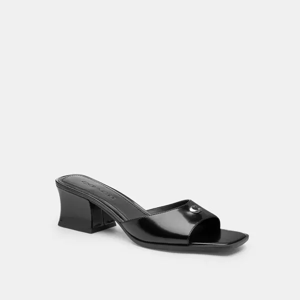 Coach Sculpted C Block Heel Sandals