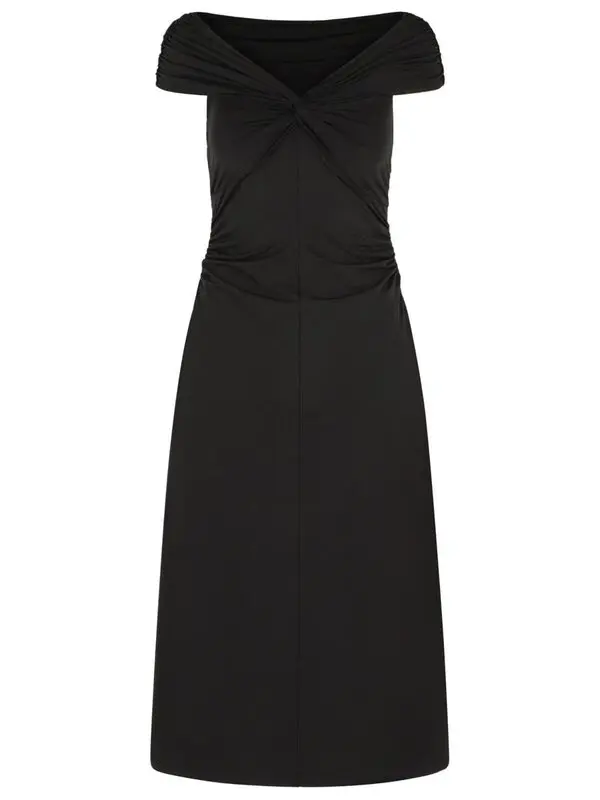 Michael Kors Viscose Blend Longuette Dress