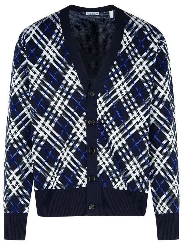 Burberry Wool Cardigan - Navy