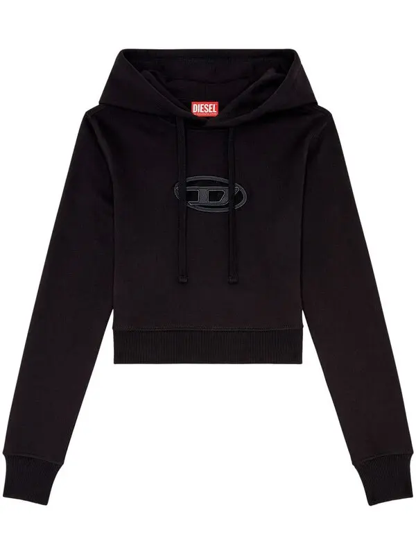 Diesel F-slimmy-hood-od Sweatshirt - Black