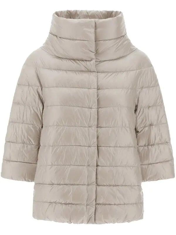 Herno Aminta Hooded Padded Jacket - Beige