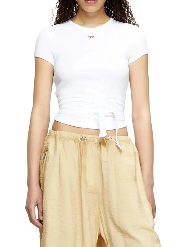 Diesel T-bunny-tail Top - White