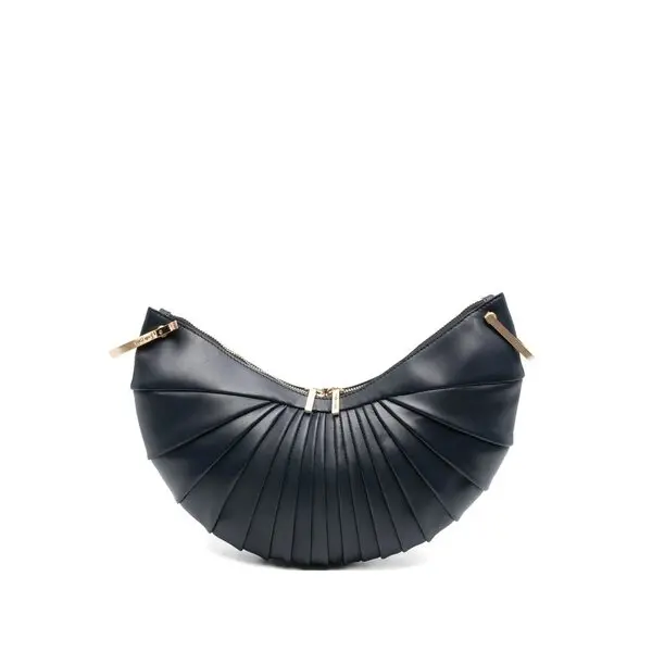 Cult Gaia Pleated Leather Bag - Blue