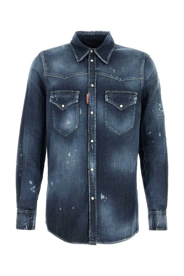 Dsquared2 Shirts - Navy