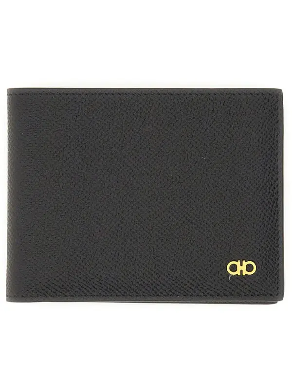 FERRAGAMO Gancini Wallet - Black