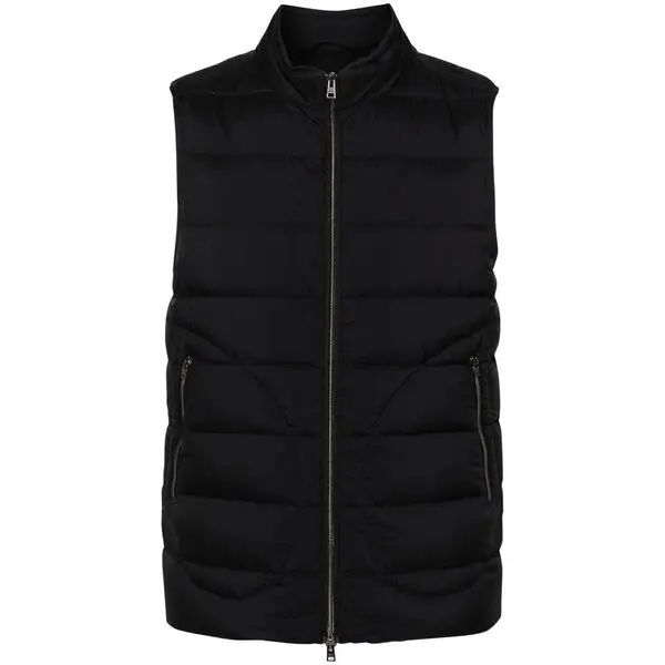 Herno Quilted Down-filled Waistcoat - Black