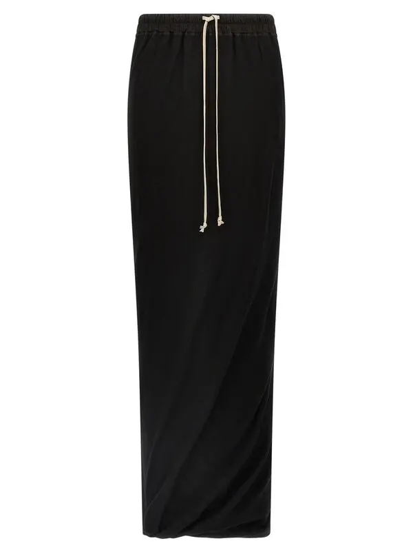 Rick Owens Pull On Pillar Skirt - Black