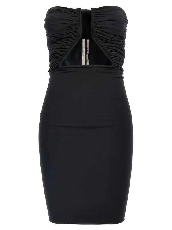 Rick Owens Prong' Mini Dress - Black