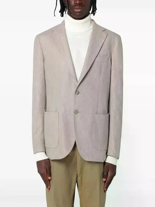 SANTANIELLO Mélange-effect Blazer