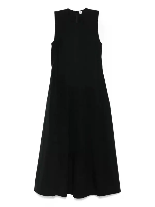 TOTÊME Fluid Summer Dress - Black