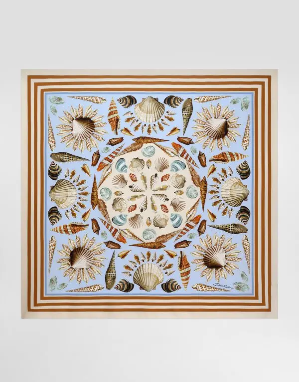 Dolce & Gabbana Shell-print 90x90 Silk Scarf