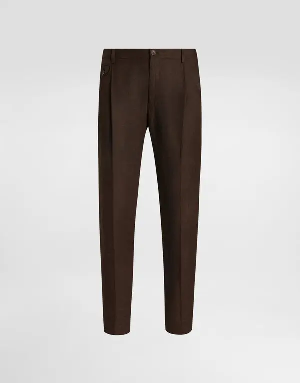 Dolce & Gabbana Linen Trousers - Brown