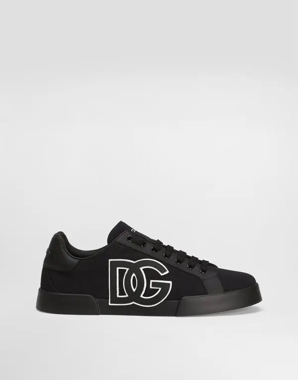 Dolce & Gabbana Portofino Light Strobel Sneakers - Black