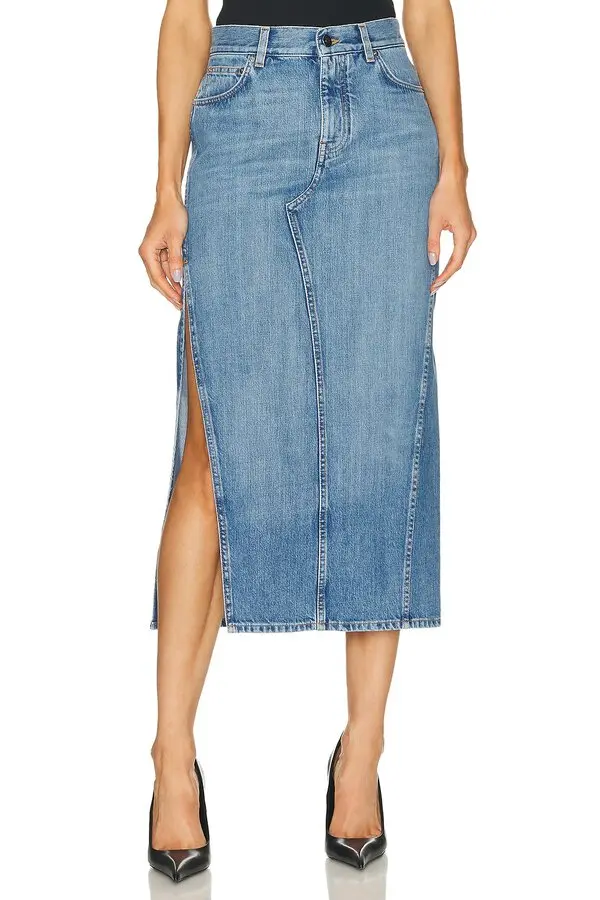 Givenchy Long Denim Skirt