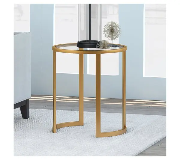 HUDSON&CANAL Mitera 20' Wide Round Side Table