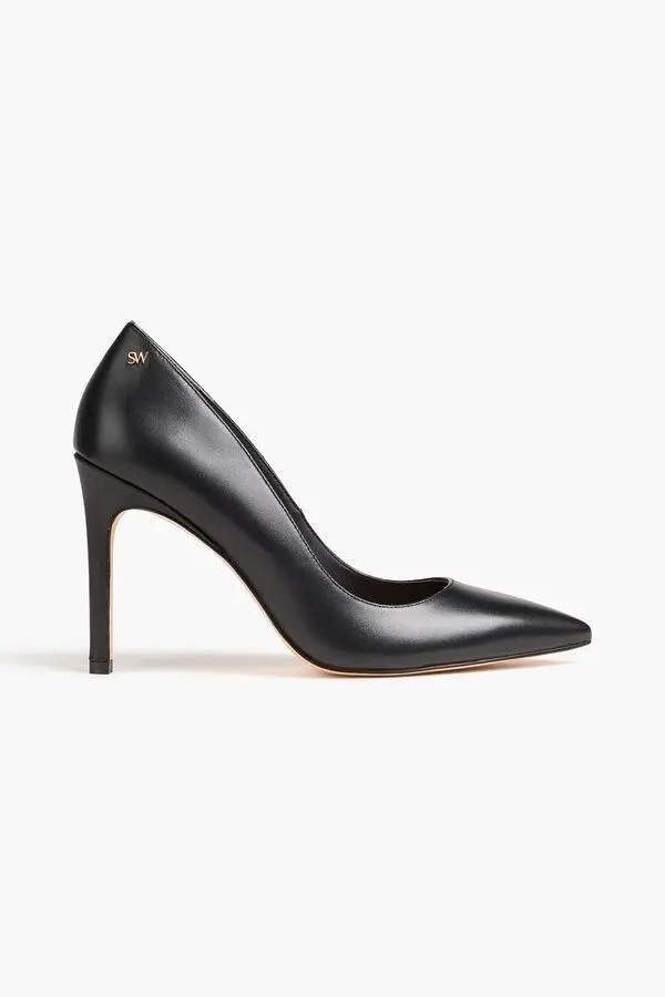 STUART WEITZMAN Leigh 95 Leather Pumps - Black