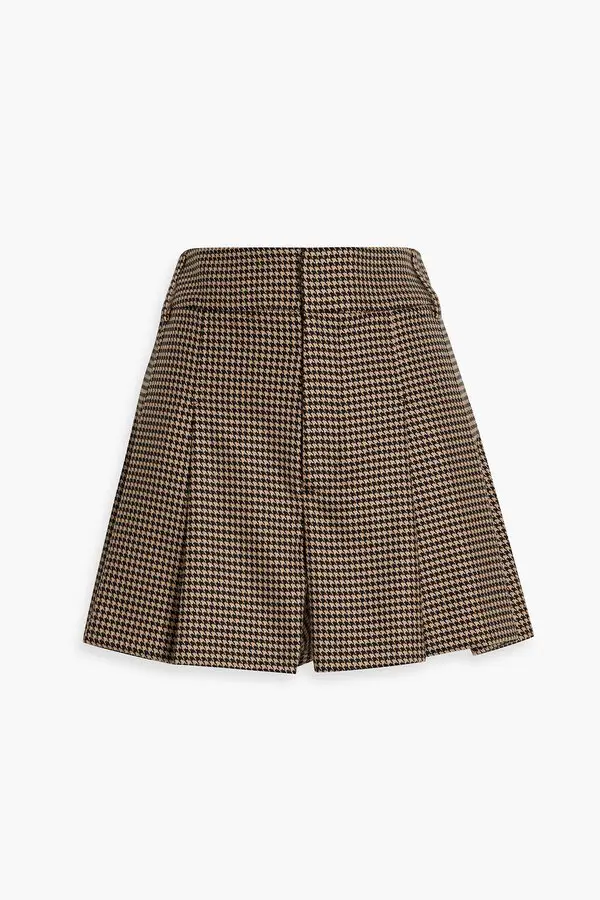 Alice + Olivia Scarlet Houndstooth Tweed Skort