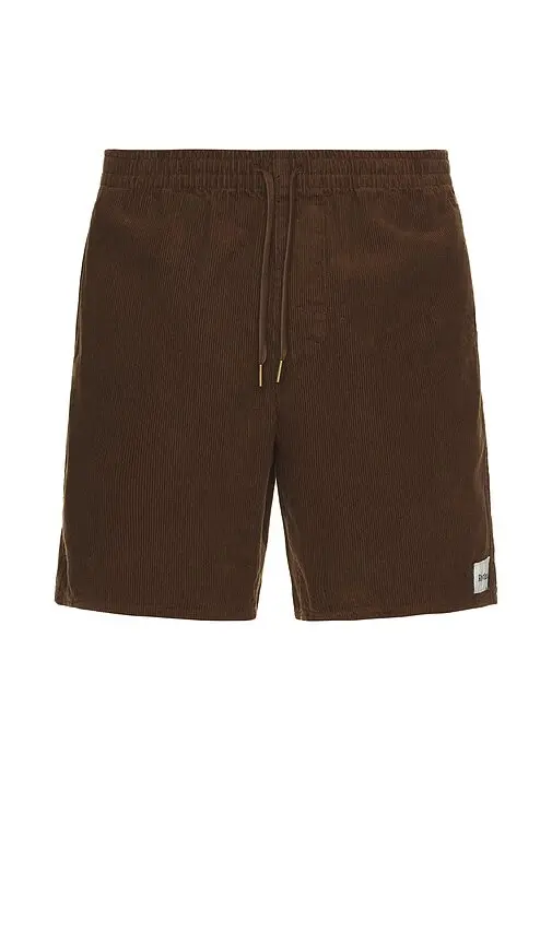 RHYTHM Classic Cord Jam Shorts - Chocolate