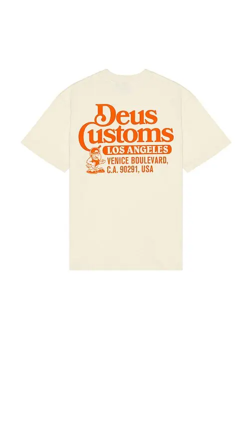 Deus Ex Machina Raptor Tee In Cream - Dirty White