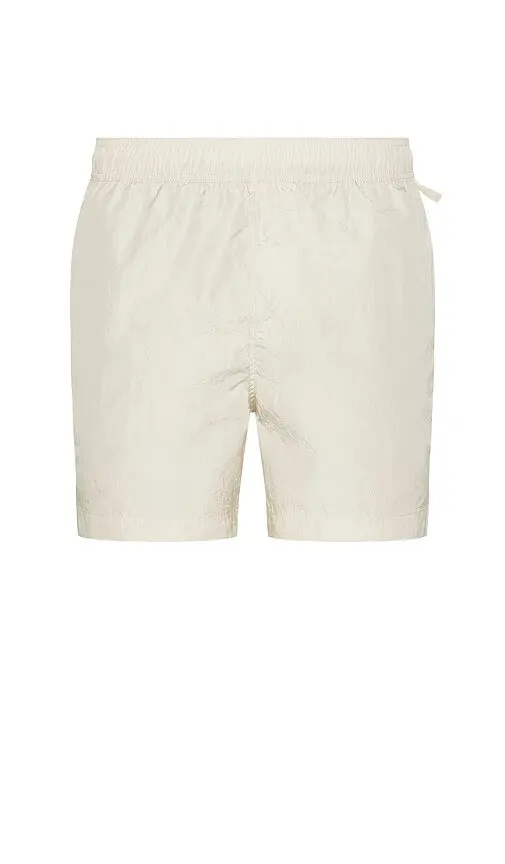 Onia Nylon Crinkle 5" Swim Trunk - Stone