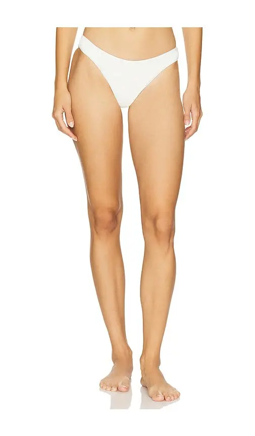 Good American Always Fits Classic Bikini Bottom - Cloud White001