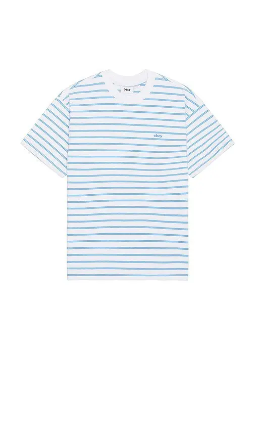 Obey Observe Jacquard Relaxed Tee In White