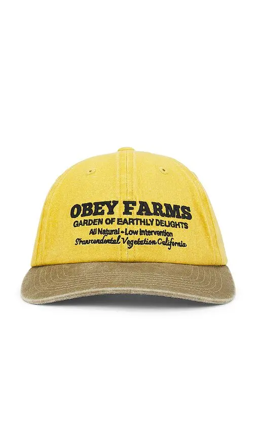 Obey Farms 6 Panel Strapback Cap