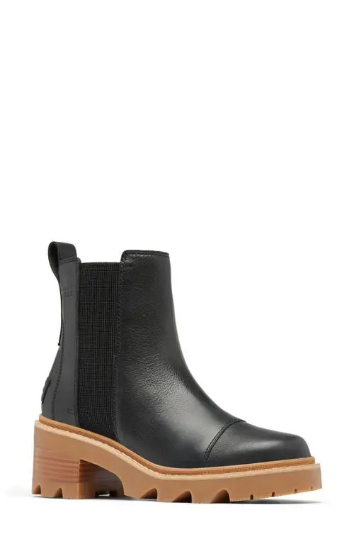 Sorel Joan Now Waterproof Chelsea Boot - Black/ Gum