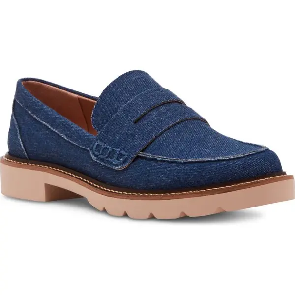 Blondo Waterproof Penny Loafer - Denim Fab