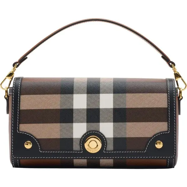 Burberry Top Handle Note Bag - Dark Birch Brown