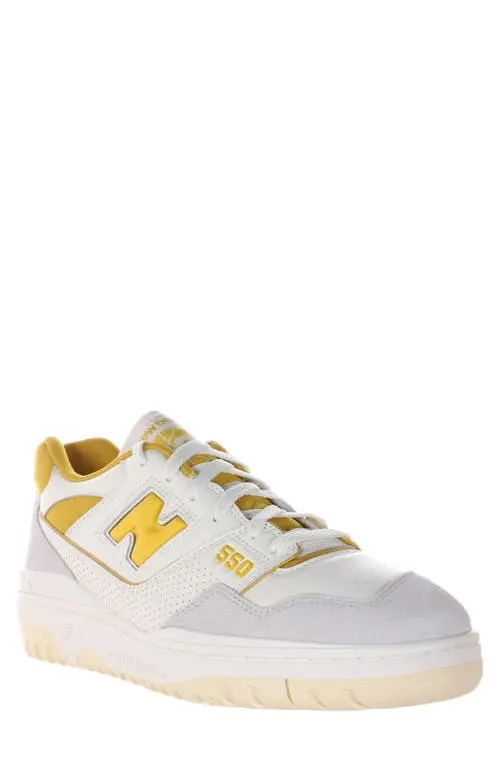 NEW BALANCE 550 Basketball Sneakers - Sea Salt/ Ginger Lemon