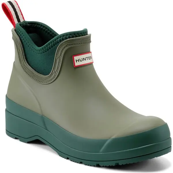 Hunter Waterproof Chelsea Rain Boot - Lichen Green/ Thicket Green