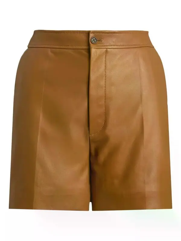 Ralph Lauren Tailored Leather Shorts