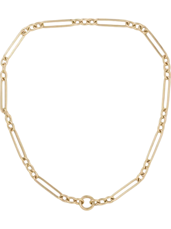 LUCY DELIUS Trombone 14-karat Link Necklace