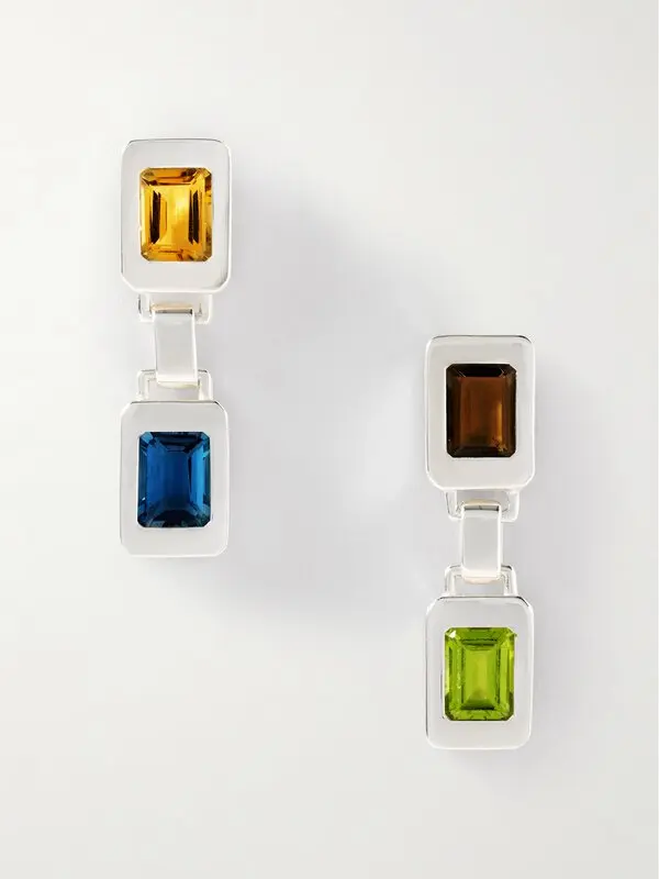 LOREN STEWART Roca Link Multi-stone Earrings