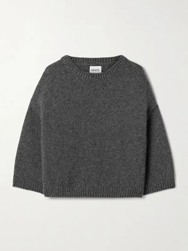 Khaite Sabina Cashmere Sweater - Gray