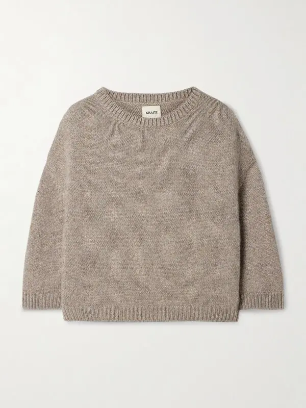 Khaite Sabina Cashmere Sweater - Brown