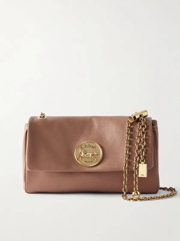 Chloé Heritage Large Leather Shoulder Bag - Pink