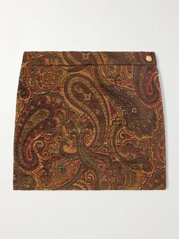 Chloé Jacquard Mini Skirt - Brown