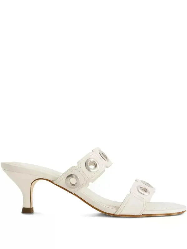 Bernardo 55mm Patra Eyelet Heeled Sandals - White