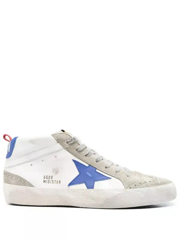 Golden Goose Mid Star Sneakers - White
