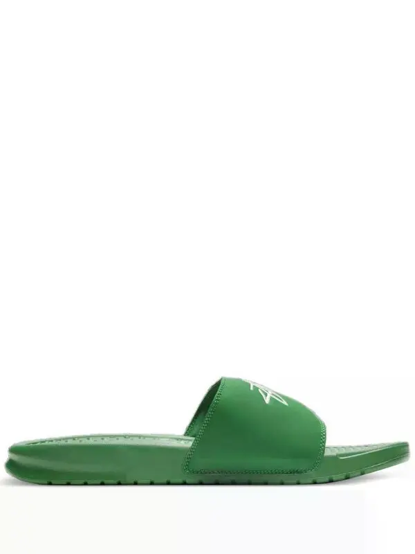 Nike Benassi Pine /sail Slides - Green