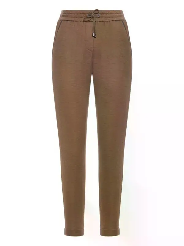 Brunello Cucinelli Drawstring-waist Tapered Trousers