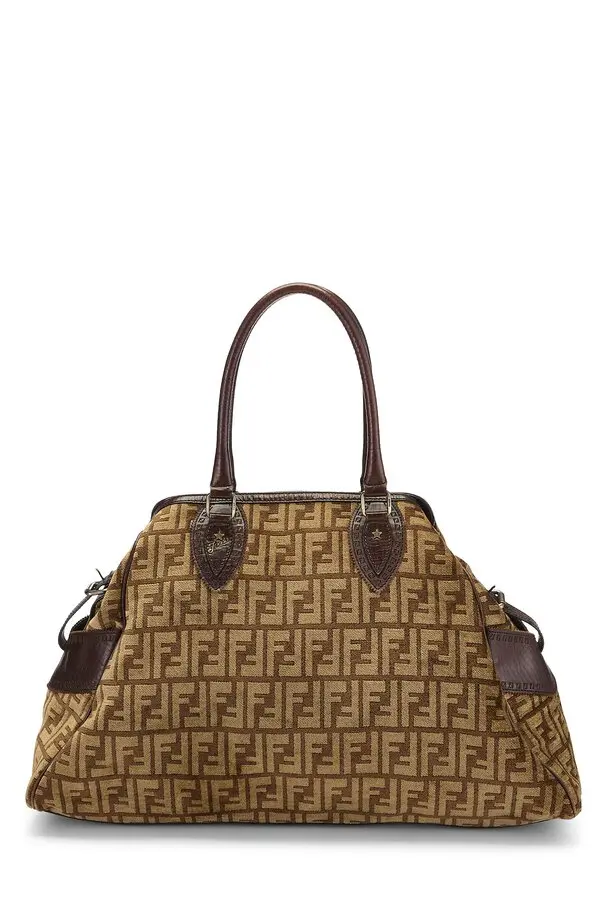 Fendi Zucca Velour Bag Du Jour Large