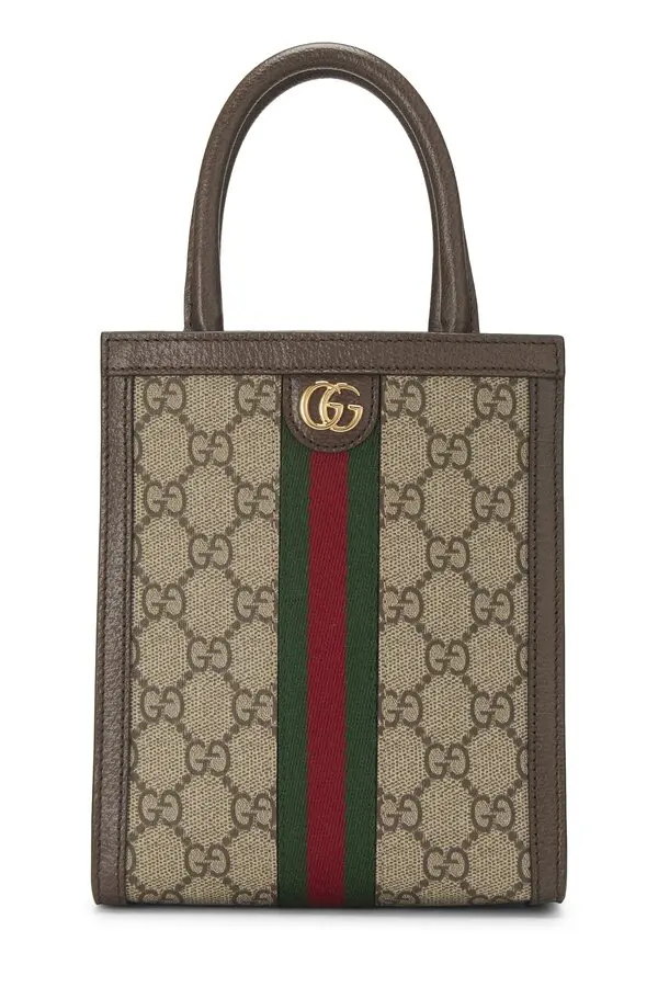 Gucci Gg Supreme Ophidia Mini Top Handle Bag