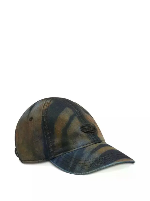 Diesel Logo Patch Cap - Brown